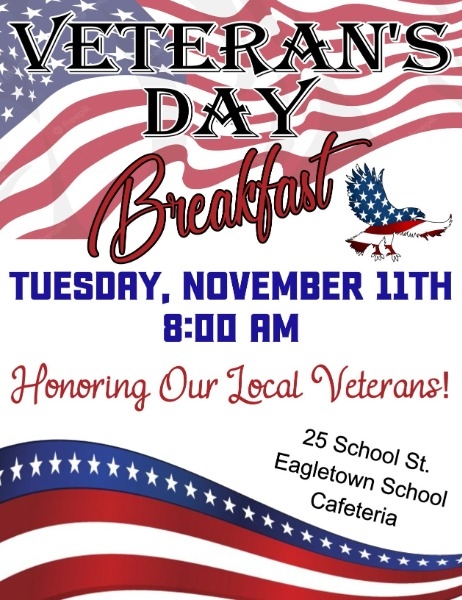 Eagletown Public School - Veteran's Day Breakfast