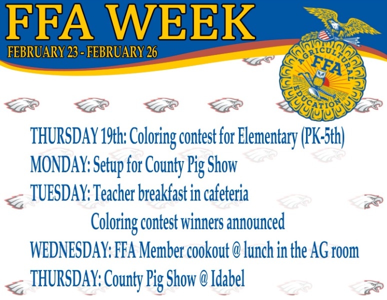 Eagletown Public School - NATIONAL FFA WEEK